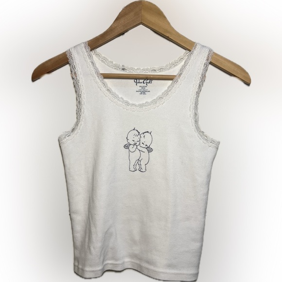 Brandy Melville | Tops | John Galt Giggling Angel Babies Lace Tank ...